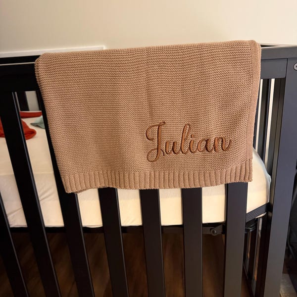 Baby Blanket Set, Embroidered Name, Stroller Blanket, Newborn Baby Gift ...