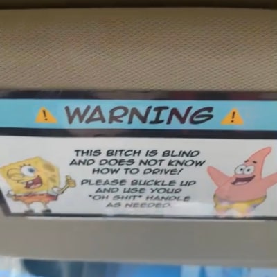 Car Warning Sticker - Etsy