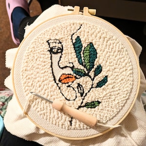 Van Gogh Starry Night Punch Needle Kit Beginner, DIY Punch Needles ...