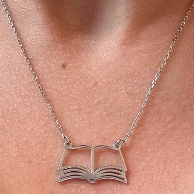 Book Ring, Minimalist Open Book Ring, Book Lover Gift, Bookworm Gift ...