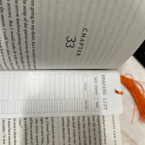 Personalized Reading List Bookmark Library Card, Double-sided Tracker ...