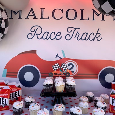 Car Backdrop Vintage Car Banner, Car Birthday Banner, Race Car Backdrop ...