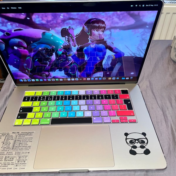 Vibrant Rainbow Mosaic Keys Sticker for MacBook Keyboard | Colorful ...