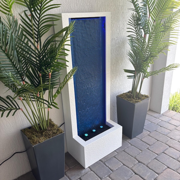 Outdoor Waterfall Fountain Water Feature - Etsy