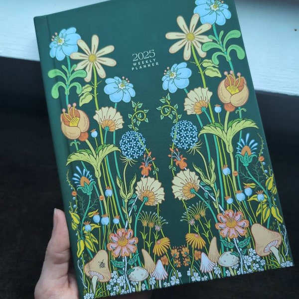 Hardcover Planner, UNDATED Planner, Yearly Planner, Spiral Bound ...