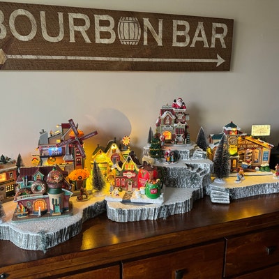 Xdeep Multi-level Big 64 Christmas VILLAGE DISPLAY Platform Base, for ...