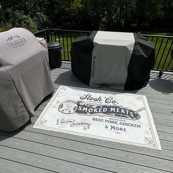 Personalized BBQ Grill Mat, Non-slip Custom Dad Gift on Father's Day ...