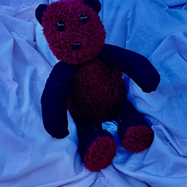 Small Teddy Bear/memory Bear/handmade Bear/memory of Loved One/keepsake ...