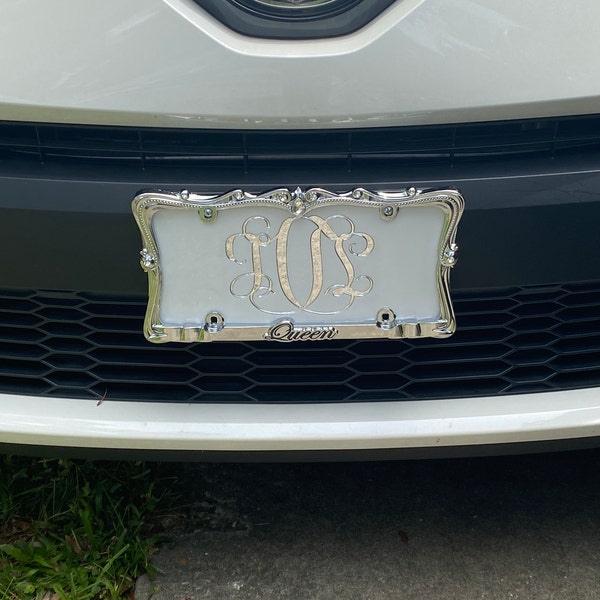 Custom "white" License Plate, Car Tag, Personalized Car Tag, Custom ...