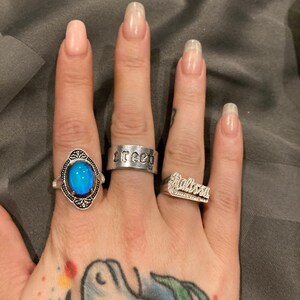 Creep Ring, Horror, Gothic, Halloween, Goth Jewelry, Aluminum Cuff Ring ...