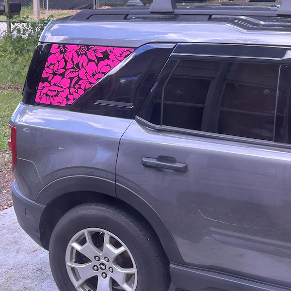 Floral Flowers Rear Side Window Decals for 2021+ Ford Bronco Sport - Etsy