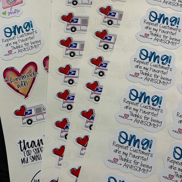 OMG Repeat Customers Are My Favorite Sticker, Small Business Sticker ...