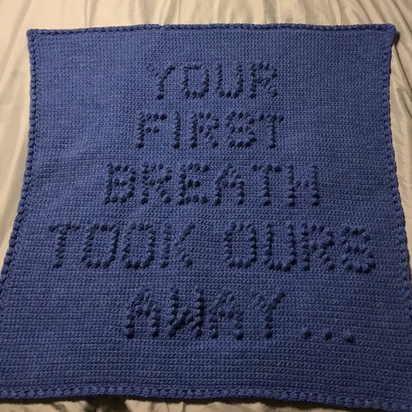 Baby Crochet Pattern Your First Breath Took Ours Away, Also Available ...