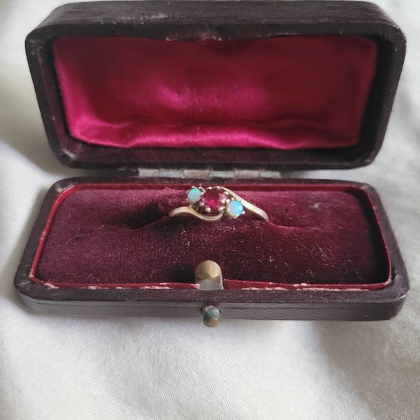 Antique Jewelry Display Boxes ｜vintage Clamshell Ring Presentation Box ...