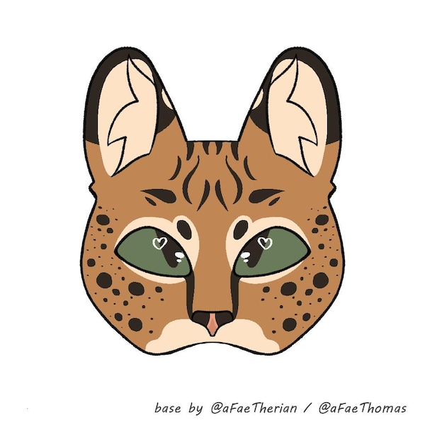 Therian Mask Designer Base - PSD File - Etsy