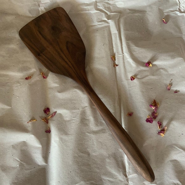 Elegant Cooking Spatula, Black Walnut, Pear, Plum, Walnut Spatula ...