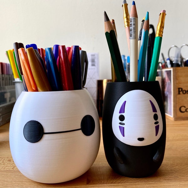 Baymax Planter: 3D Printed Big Hero 6 Desk Organizer - Etsy