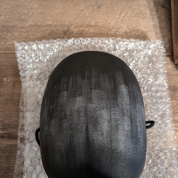 Custom Design Blank Face Plate Round Resin Mask - Masks Made to Order ...