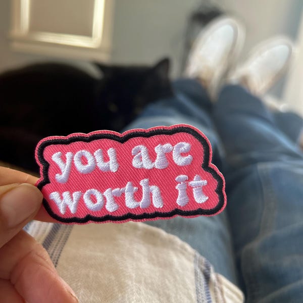 Large White Pink Cherry Blossom Patch, Flower Patch, Iron on Patch, Embroidered Patch, Applique ...