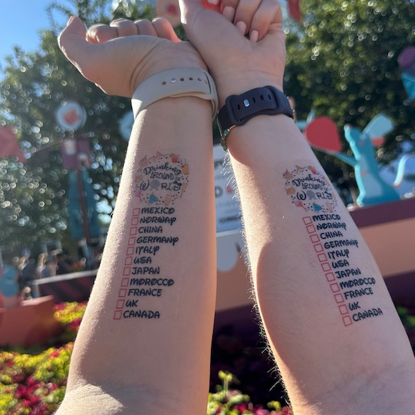 Drinking Around the World Tattoo-food & Wine Festival-epcot World ...