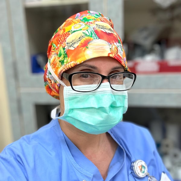 Rad Tech Scrub Hat| Radiology- X-ray Scrub Cap | Satin Lined Option ...