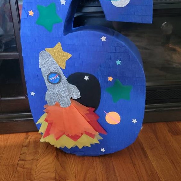 Space Number Pinata - Etsy