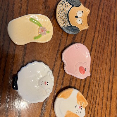 Sheep or Lamb Spoon Rest, Sheep Teabag Rest, Sheep Ring Dish, Sheep ...