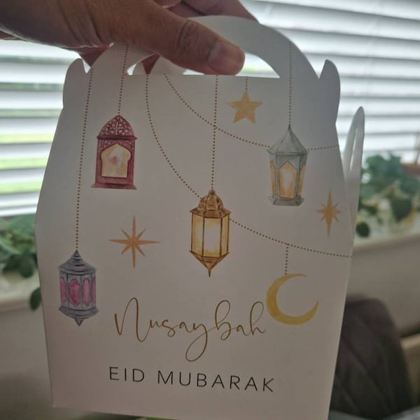Personalized Eid Mubarak Party Favor Box: Ramadan Celebration Gift - Etsy