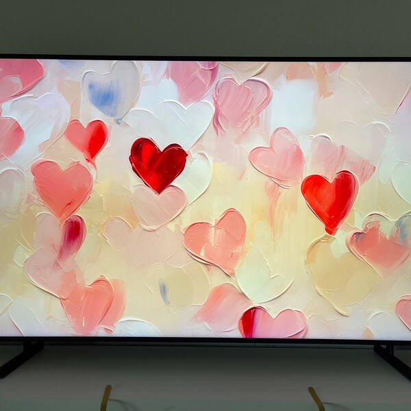 Valentine's Day Frame Tv Art | Valentine Hearts Frame Tv Art | Abstract ...