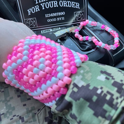 Epic Kandi Disc Cuff Neon Scenecore Kandi Bracelet Ravewear - Etsy