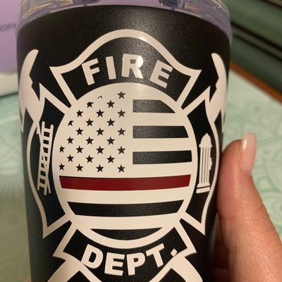Thin Red Line Fire Dept. Logo .eps, .svg, .dxf & 1 .png Vinyl Cutter ...