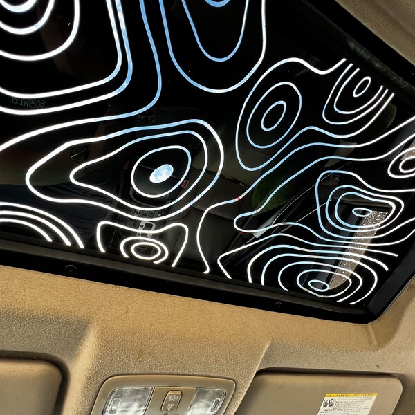 Topography Vinyl Decal Sticker DIY for Your Car, Truck, Windows, RV ...