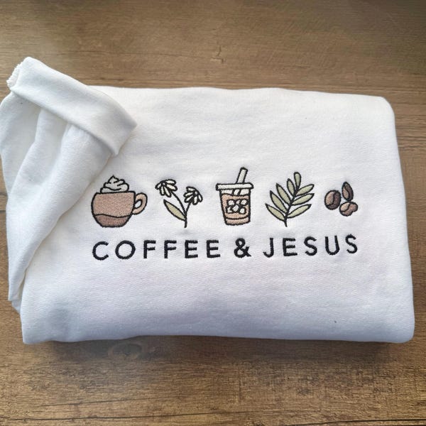 Coffee & God Embroidery File - Coffee Lover Embroidery - Religious ...