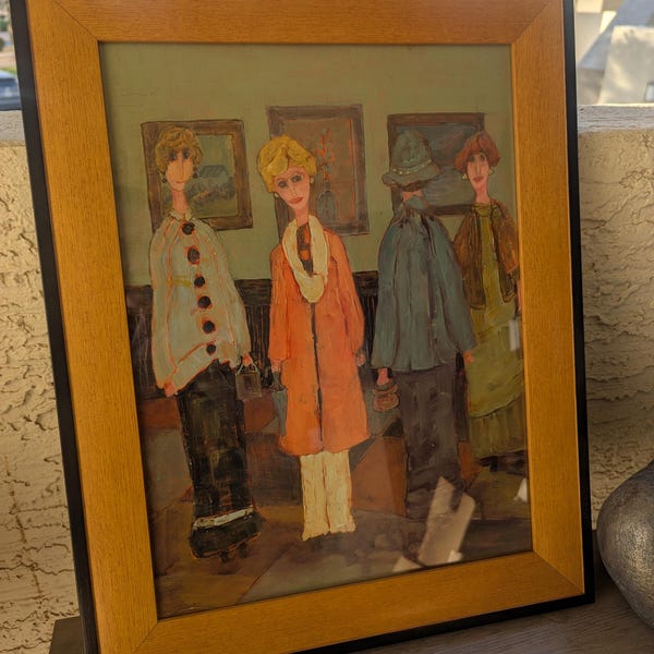 LUNCH IS READY an Original Abstract Floral Acrylic Painting by Judie ...