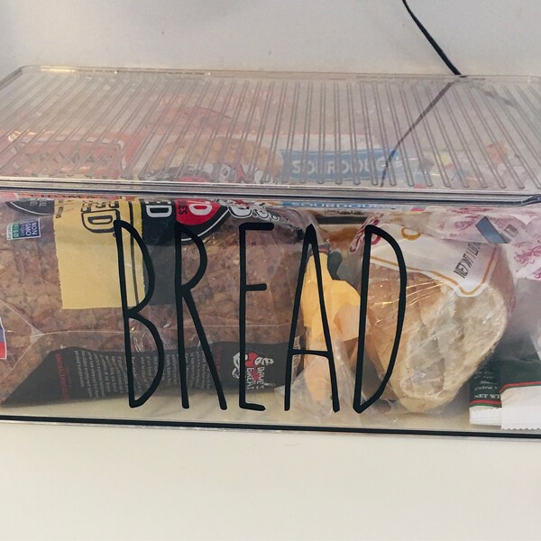Bread - Rae Dunn Inspired Vinyl Sticker - Kitchen Organization ...