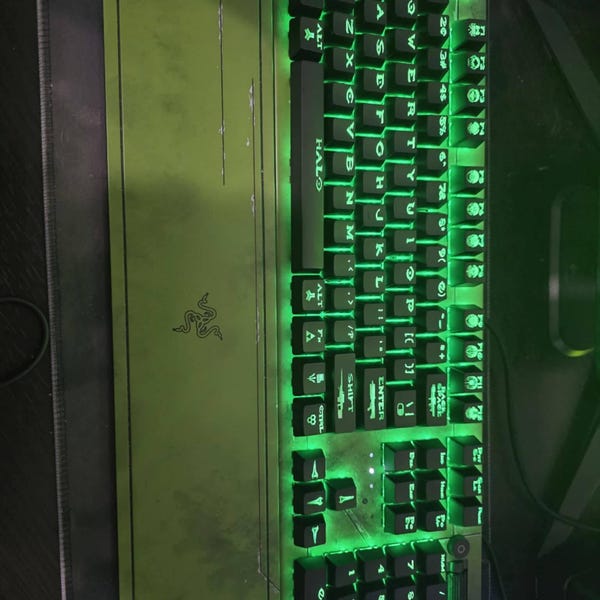 Halo Theme Backlit Keycap Set | Mechanical Keyboard Keycap Set for ...