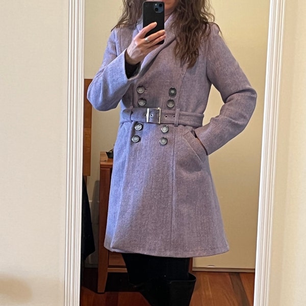 PDF Sewing Pattern | Fully Lined Elegant A-line Coat Pattern – Double ...