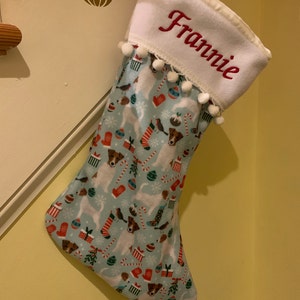 Labrador Retriever Christmas Stocking / Dog Stocking / | Etsy