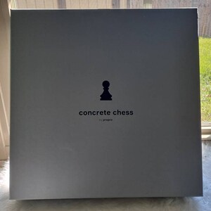 Modern Concrete Chessboard, Concrete Chess, Chess Set, Concrete Decor ...