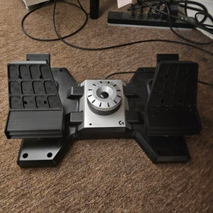 Cessna-style Pedals for Logitech Saitek G Pro Flight Rudder STL File ...