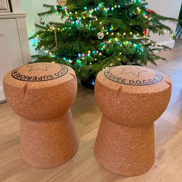 XL Champagne Cork Side Table, up to 40% OFF - Etsy