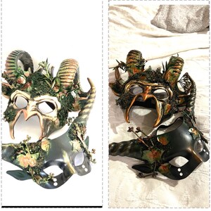 Gold Ombre Masquerade Mask Half Face Women Mask, Half Face Phantom Mask ...