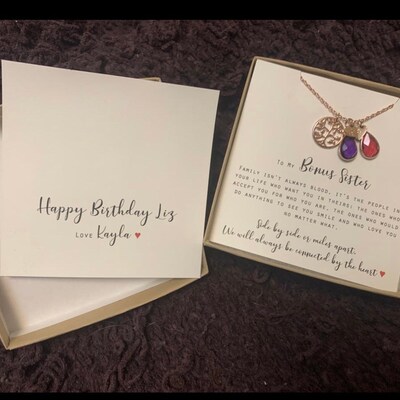 Birthday Gift for Her to My Bonus Sister Bonus Sister Gift Sister in ...