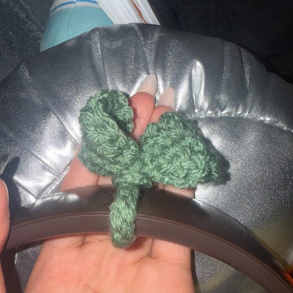 Crochet Sprout Leaf Accessory - Etsy
