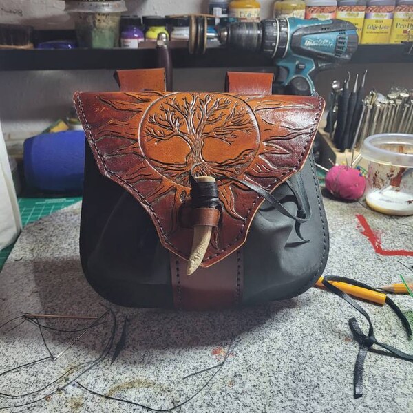 Leather Medieval Pouch Pattern / Digtial Download / Knotwork - PDF ...