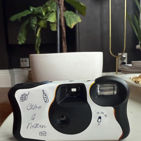 WRAP ONLY B&w- Custom Kodak Disposable Camera Wrap - Custom Camera ...