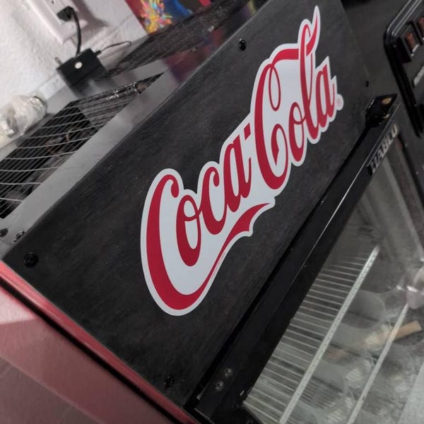 Coca-cola Script Die Cut Vinyl Sticker, for Laptop, Appliances, Bumper ...