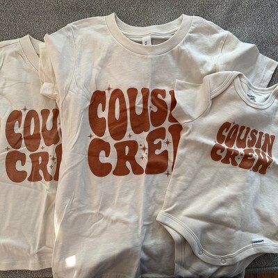Cousin Crew Toddler Shirt Boho Retro Kids Shirt Cute Cousin Natural Toddler Tee - Etsy