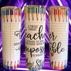 20 Oz Skinny Tumbler Rainbow Pencils Teacher Tumbler Crayons Teacher ...