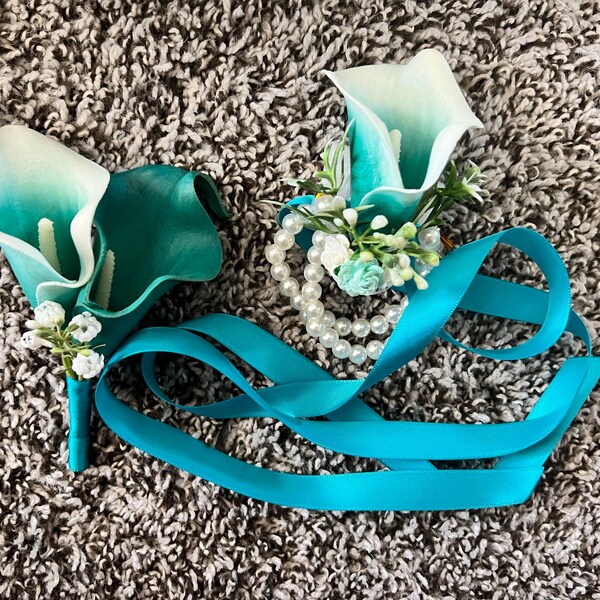 Real Touch Royal Blue Anemones/navy Blue Anemones/white Anemones/diy ...